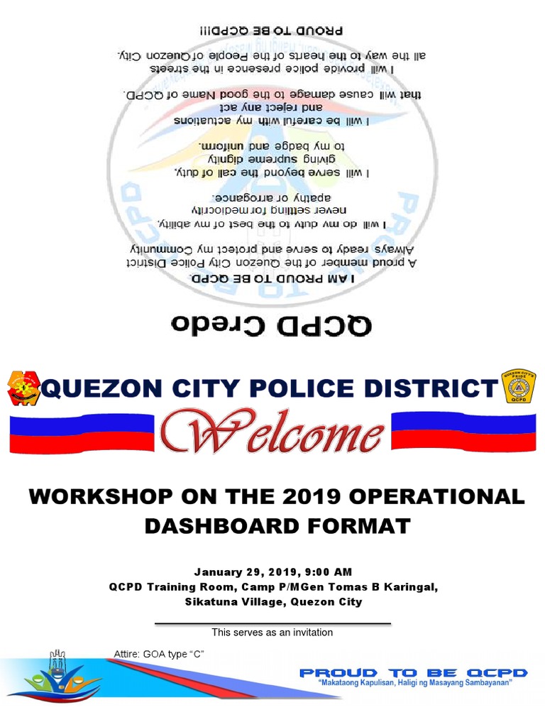 QCPD Workshop Invitation 2019 | PDF