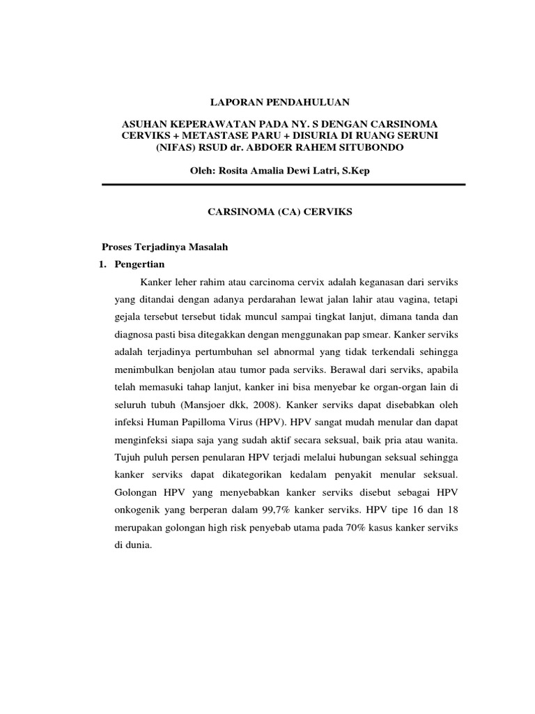 (LP) CA Serviks | PDF