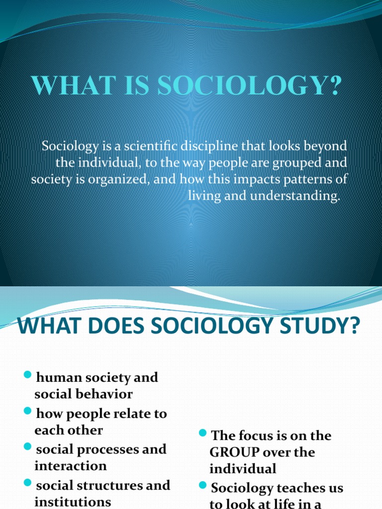 What Is Sociology | PDF | Sociology | Neuroscience