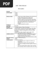 Picasso Portrait Collage Template | PDF