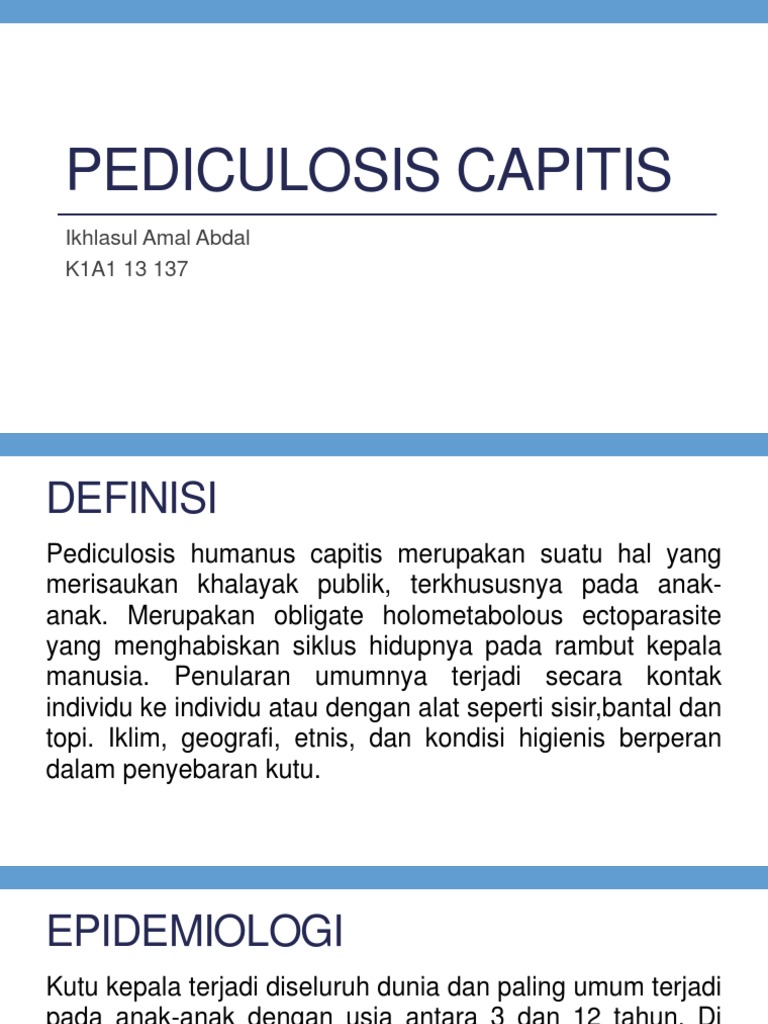 Pediculosis Capitis | PDF