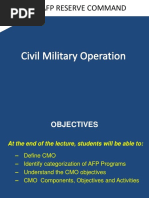 Fundamentals of Civil Military Operations (CMO) | PDF