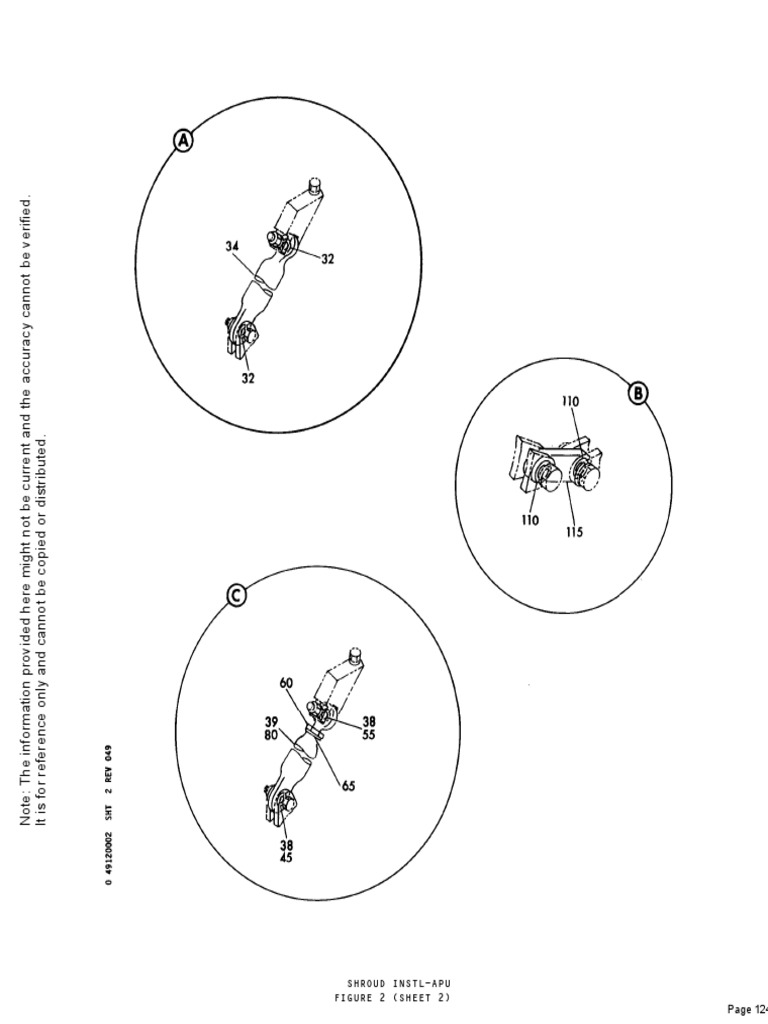 Shroud Instl-Apu Figure 2 (Sheet 2) | PDF | Nut (Hardware) | Mechanical ...