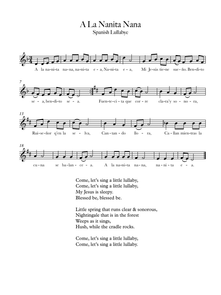 A La Nanita Nana | PDF