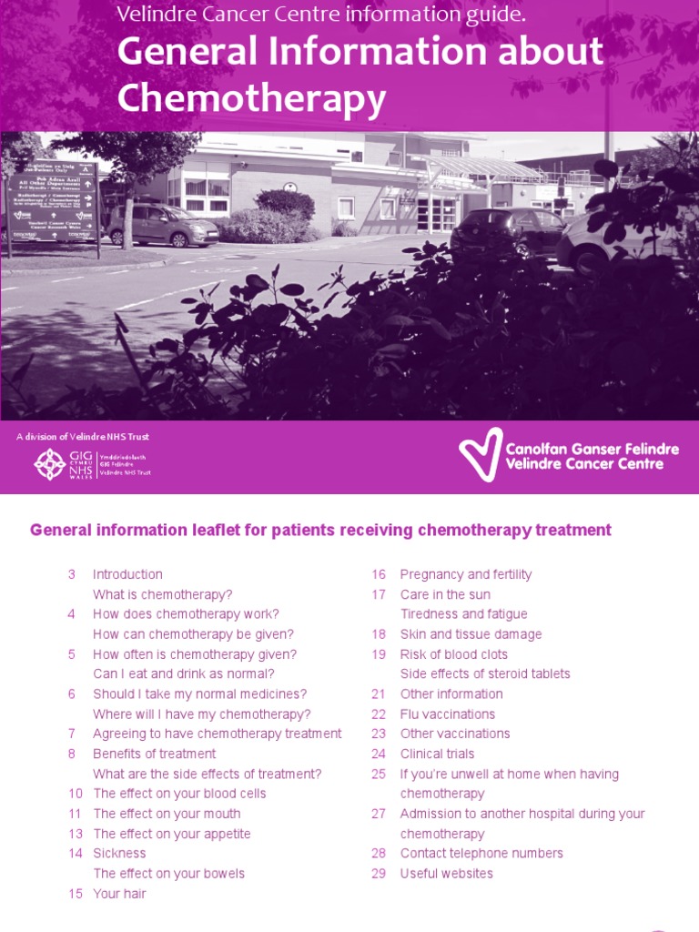 General Information About Chemotherapy: A Division of Velindre NHS ...