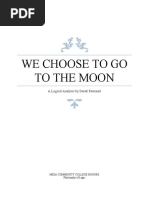 Kennedy's Rhetoric in Moon Speech Analysis | PDF | Outer Space ...