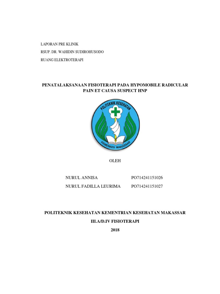 Laporan Kasus LBP Et Causa HNP | PDF