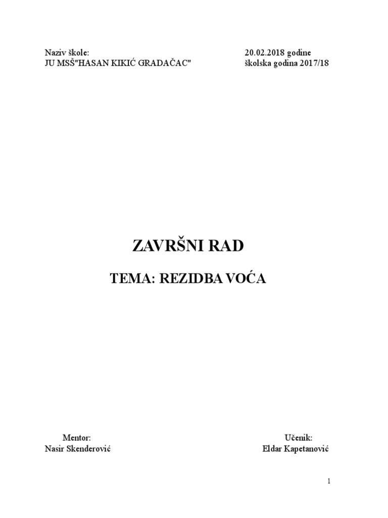 Rezidba | PDF