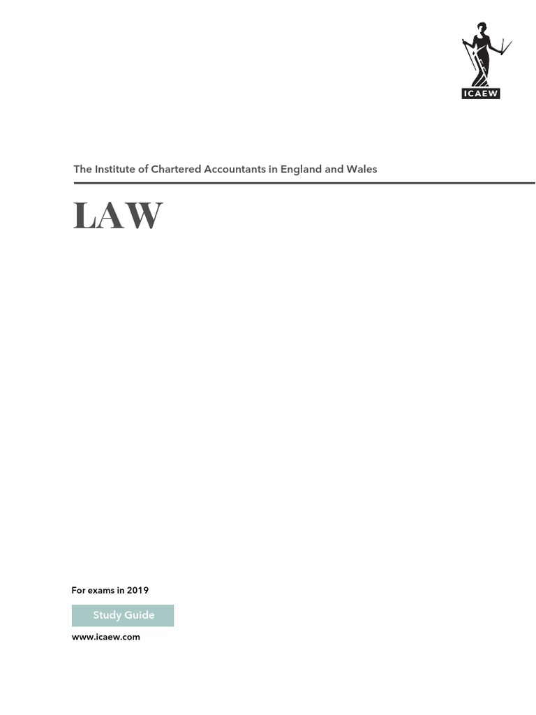 Icaew Cfab Law 2019 Study Guide | PDF | Law Of Agency | Negligence