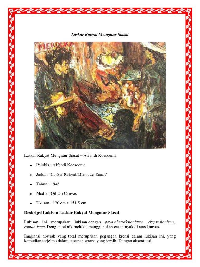 Lukisan Affandi Koesoema | PDF | Seni