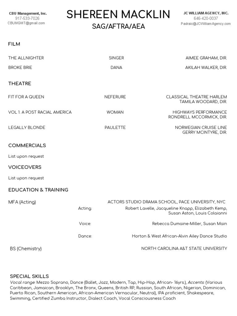 Shereenmacklinresume 2019 | PDF
