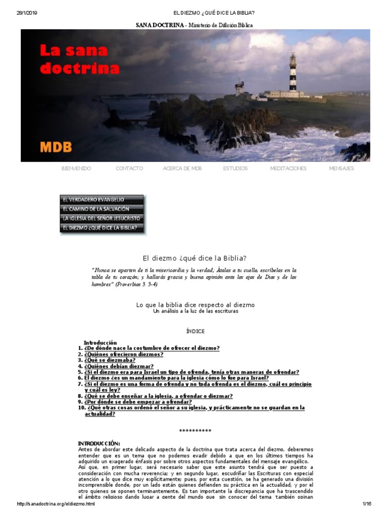 El Diezmo ¿Qué Dice La Biblia | PDF | Diezmo | Abrahán