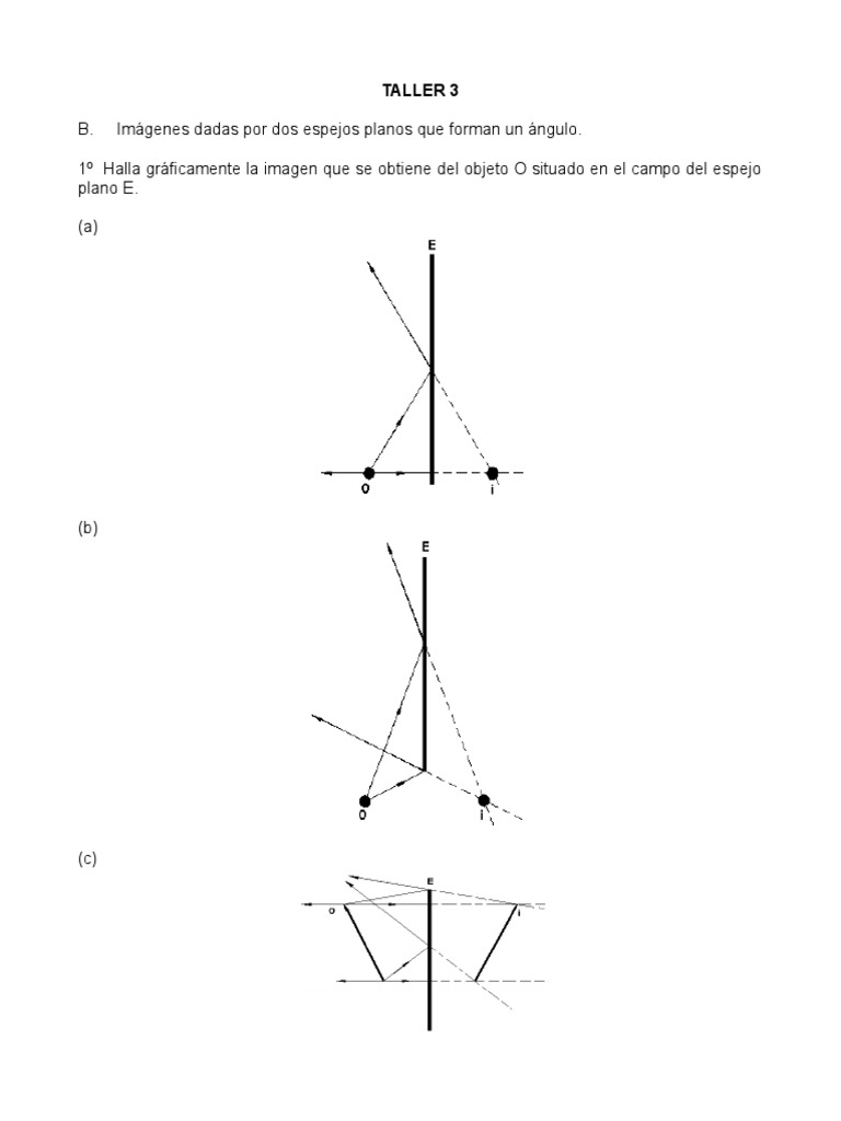 Taller 3. Espejos Planos | PDF | Arte