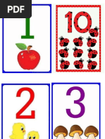 Tarjetas para Aprender Los Números | PDF