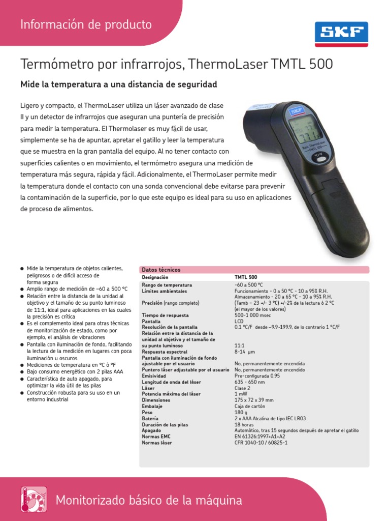 TMTL 500 | PDF | Temperatura | Infrarrojo