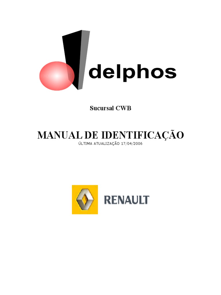 Manual de Identificação Renault | PDF | Veículos terrestres | Nissan