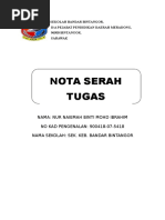 Format Terkini Nota Serah Tugas 2022 | PDF