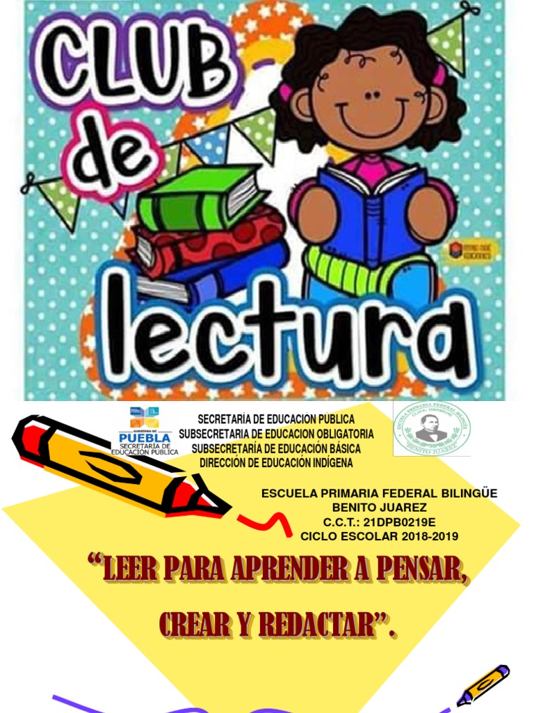 Club de Lectura para Niños en Puebla | PDF | Aprendizaje | Maestros