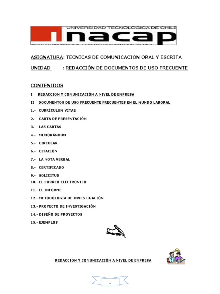 Redaccion De Documentos Y Comunicación A Nivel De Empresa Pdf