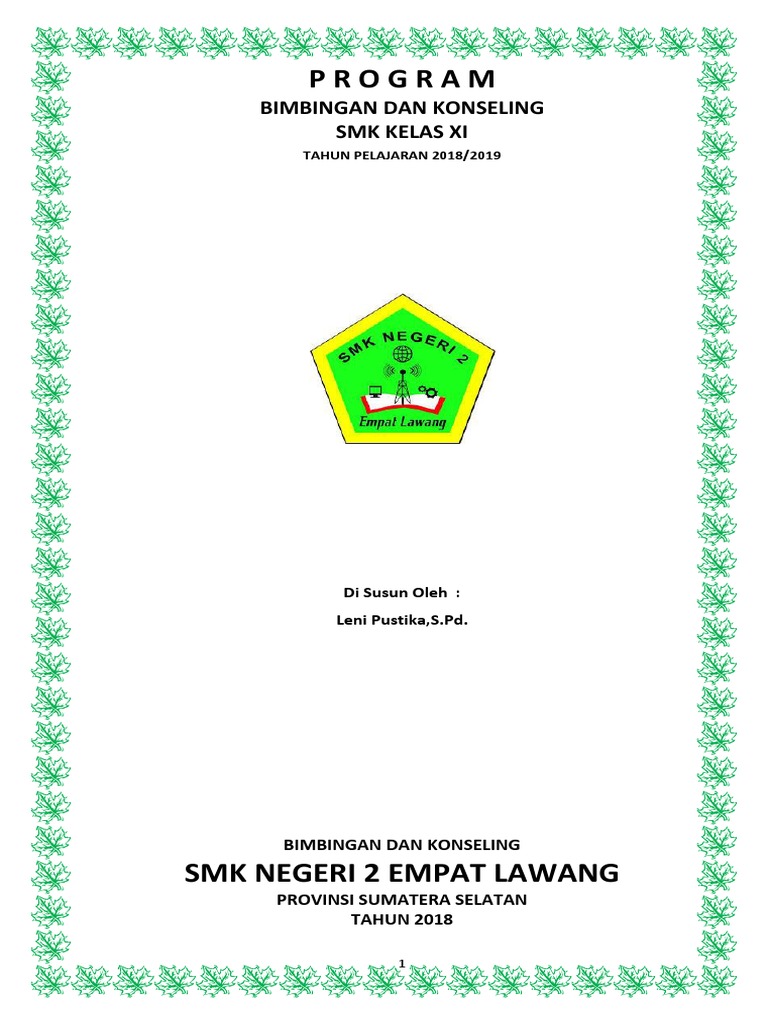 Program BK SMK XI 2018/2019 | PDF