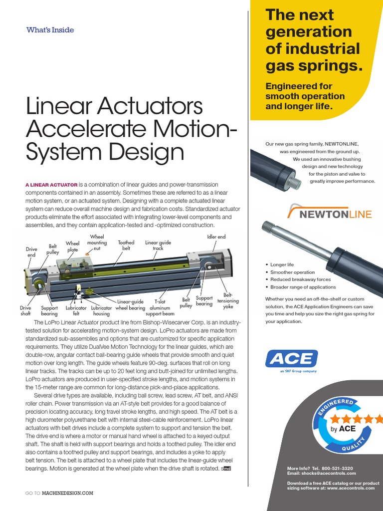 Linear Actuators Accelerate Motion-System Design: What's Inside | PDF ...