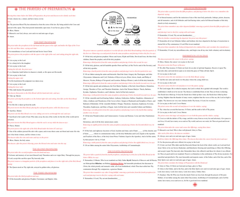 Preparation of The Proskomedia | PDF | Christian Behaviour And ...