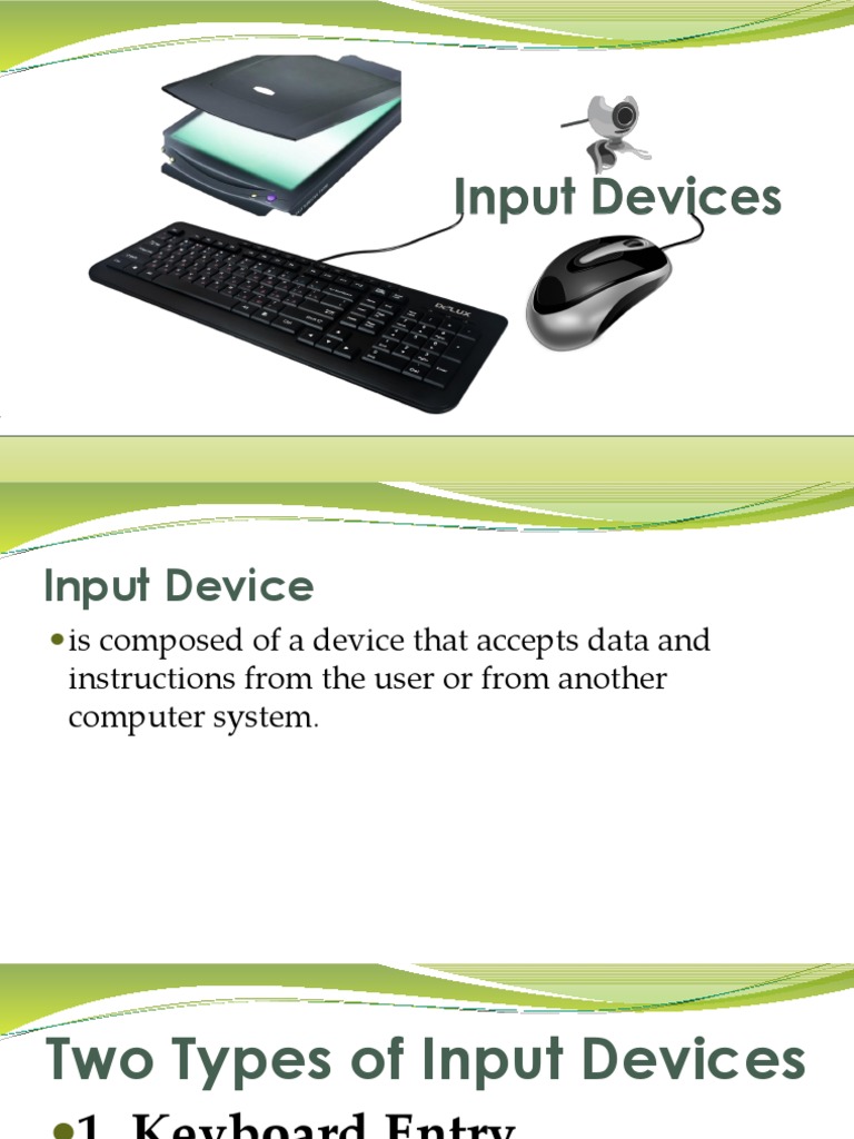 Types of Input Devices for Computers | PDF | Computer Keyboard ...