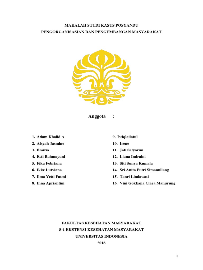 Makalah Studi Kasus Posyandu | PDF