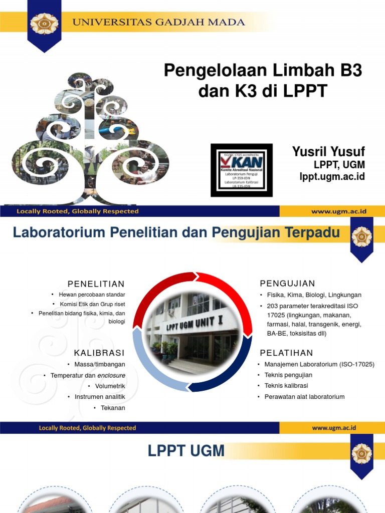 Pengelolaan Limbah B3 Dan K3 LPPT UGM 1 | PDF