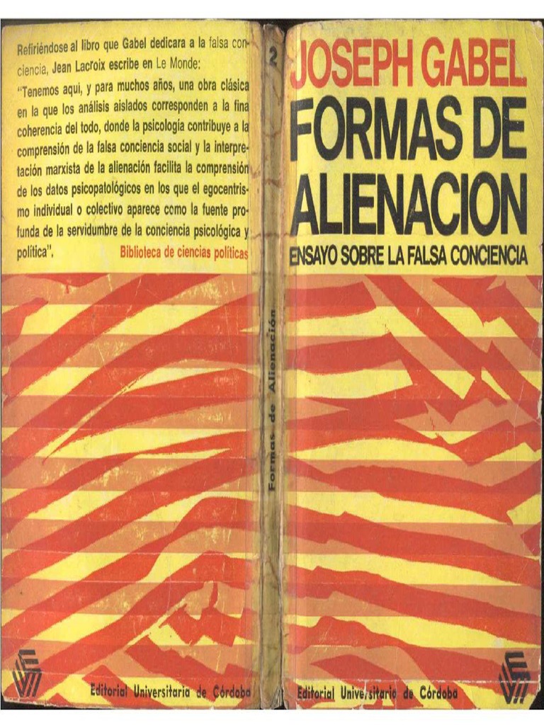 Gabel Joseph Formas de Alienacion Ed Eudecor 1967 PDF | PDF
