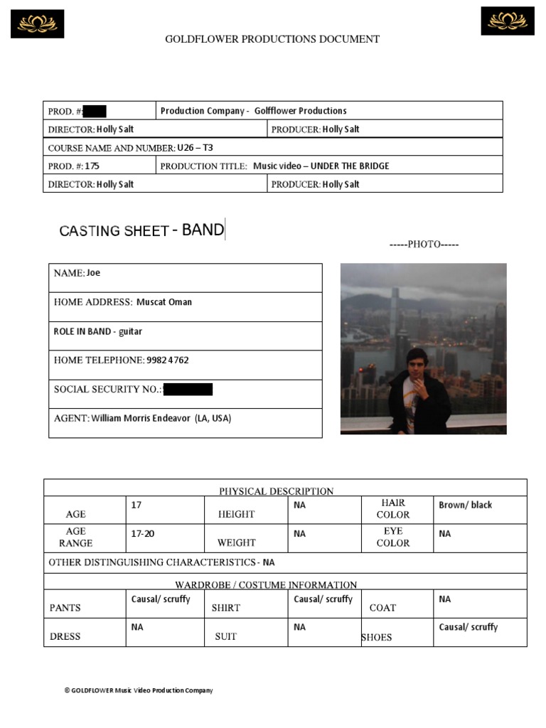 Casting Sheet 02 | PDF | Leisure | Entertainment (General)