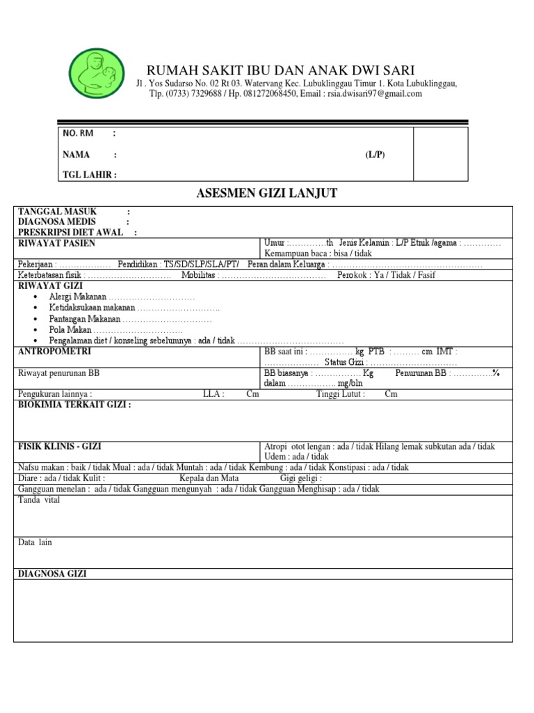 Asesmen Gizi Lanjut | PDF | Pengembangan Diri | Gaya Hidup