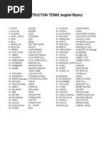 Construction Terms - English-Filipino | PDF | Framing (Construction ...