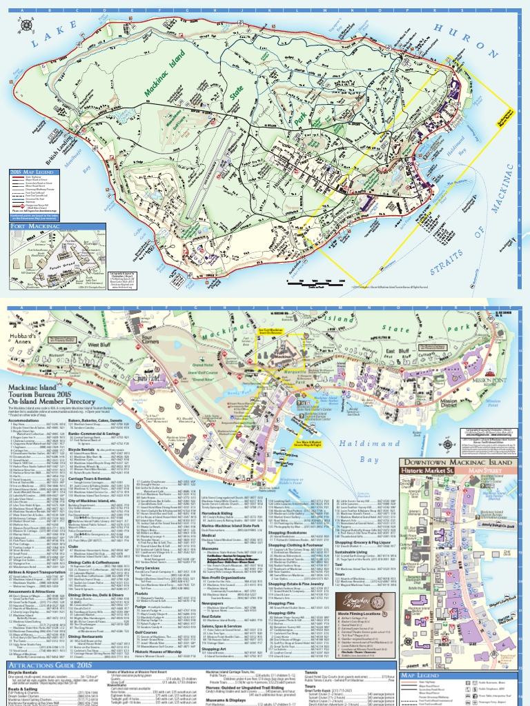 Mackinac Island Locator Map | PDF | Infrastructure | Transportation ...