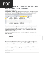 Format Angka dan Teks Mail Merge Word | PDF