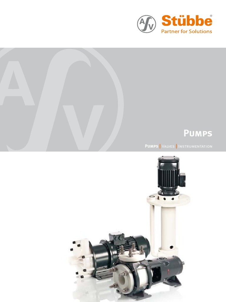 ASV Stübbe Pumps (2012) | PDF | Pump | Bearing (Mechanical)