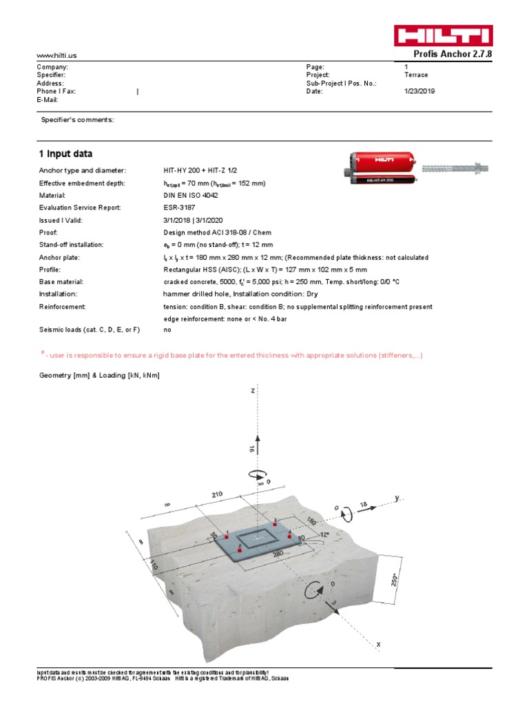 1 Input Data: WWW - Hilti.us | PDF | Drill | Software