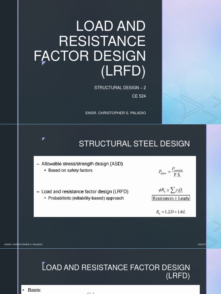 Lecture 2 - Steel Design | PDF | Structural Load | Strength Of Materials