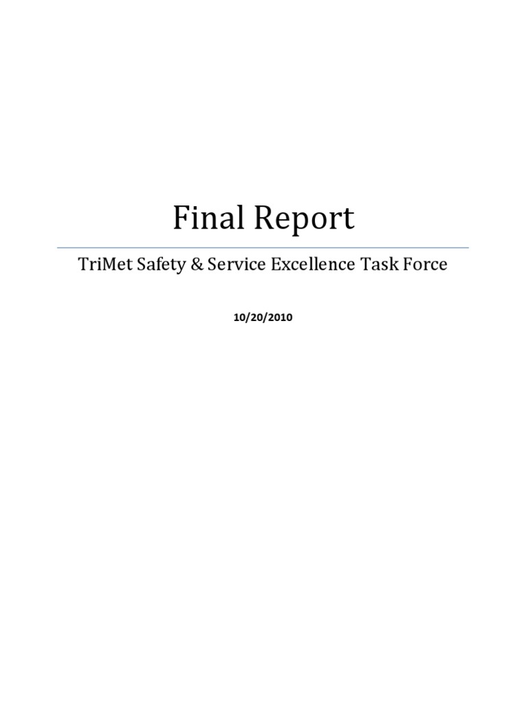 Trimet Safety Final Report | PDF | Safety | Empowerment