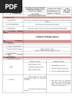 Semi-Detailed Learning Plan: Chinese Peking Opera | PDF | Arts (General)