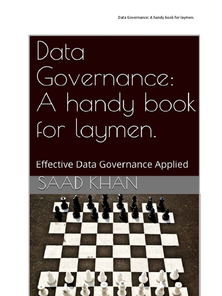 Data Governance. A Handy Book For Laymans | PDF | Metadata | Governance