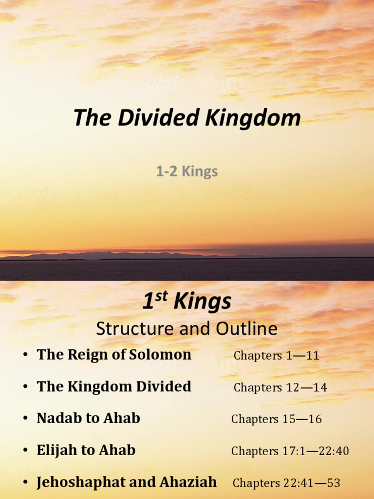 Overview of the Divided Kingdom | PDF | Books Of Kings | Elijah
