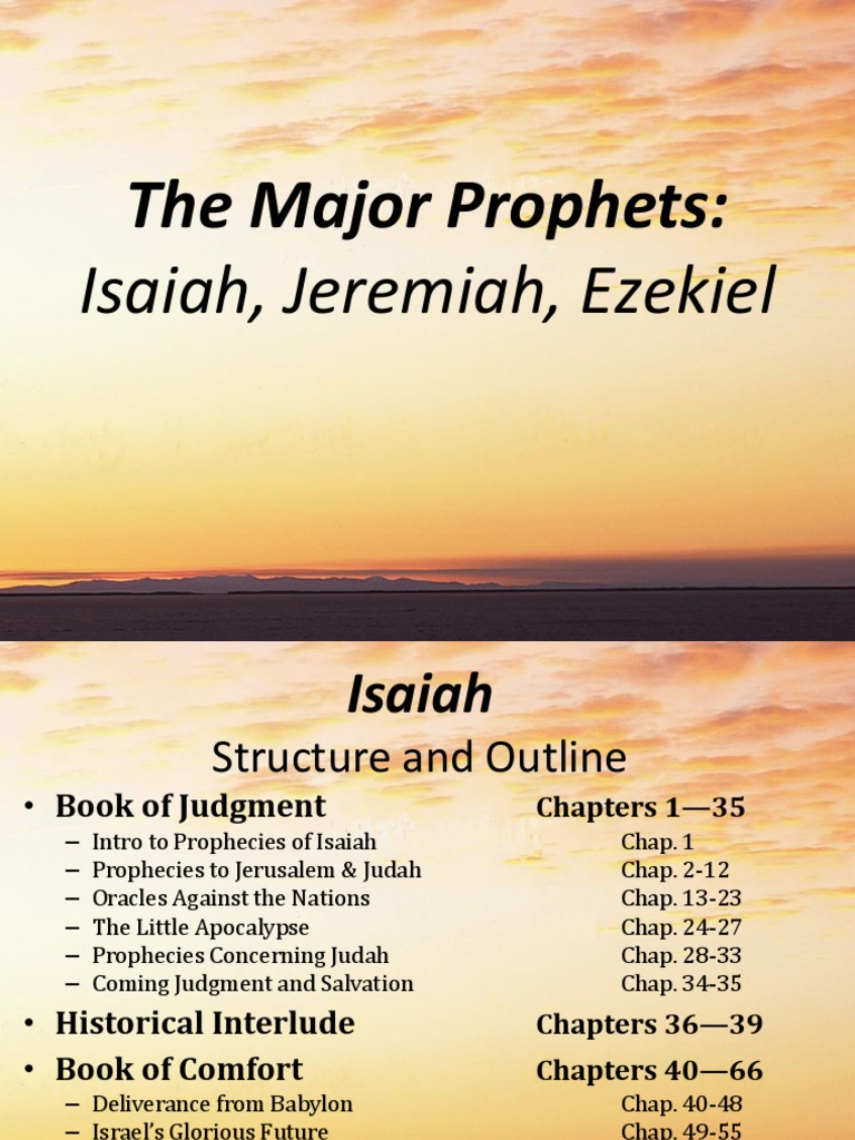Overview of Major Prophets: Isaiah & Jeremiah | PDF | Isaiah | Book Of ...