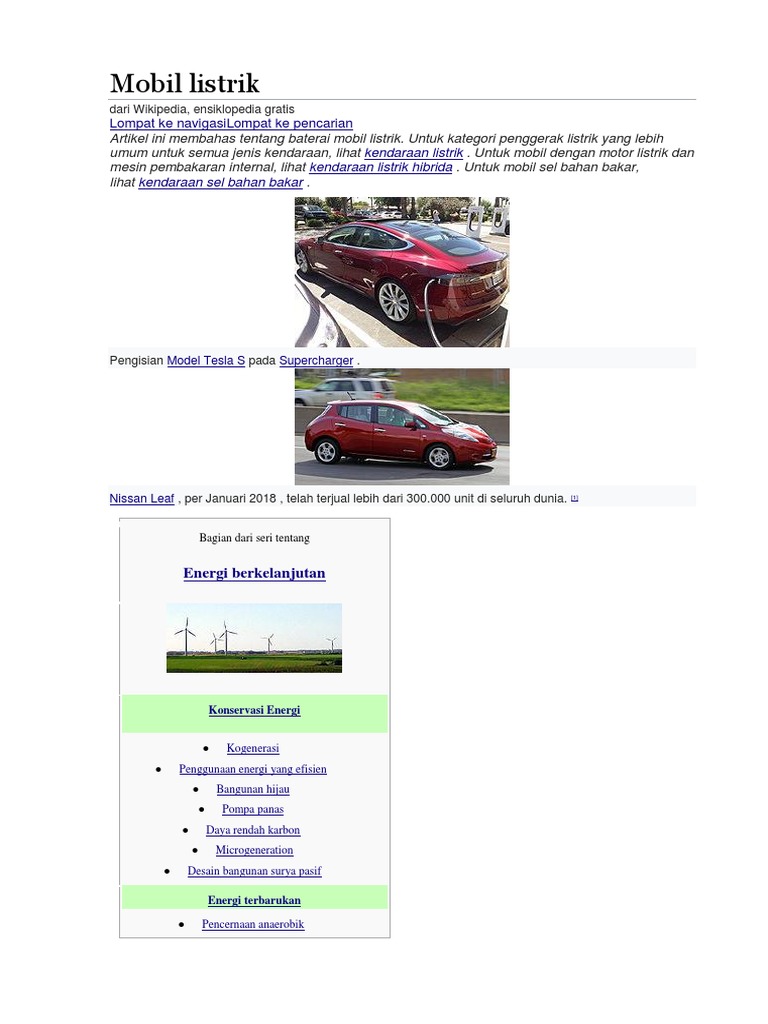 Mobil Listrik | PDF | Bisnis | Teknologi & Rekayasa
