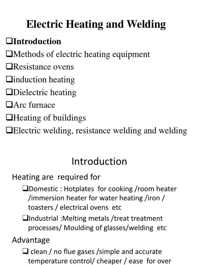 Electric Heating and Welding | PDF | Welding | Construction