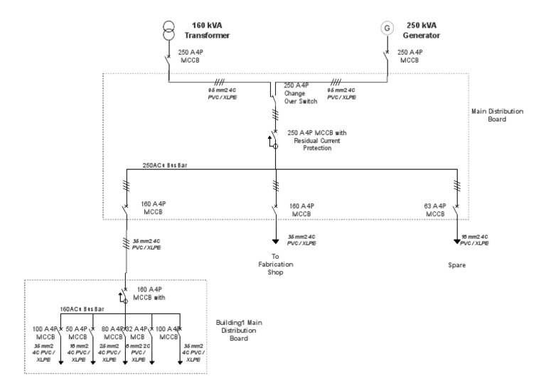 Single Line Diagram1 PDF | PDF | Power Engineering | Electrical Engineering