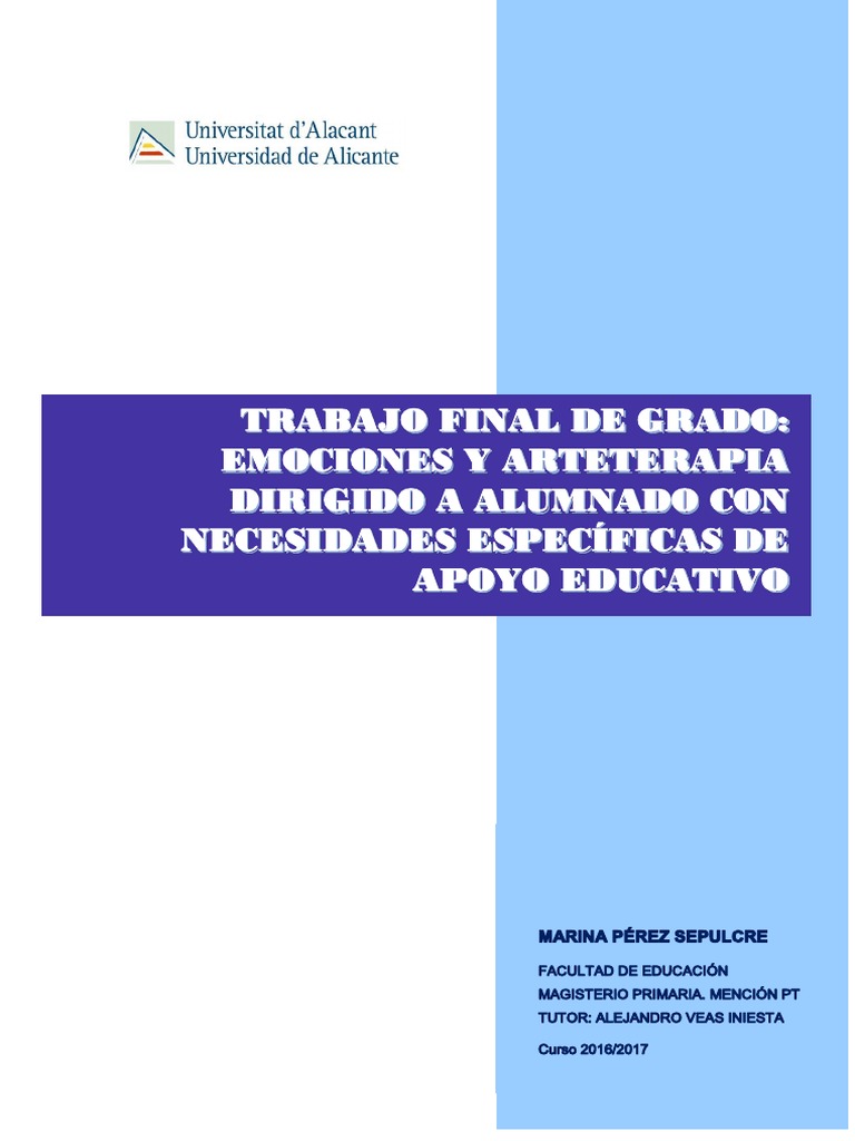 Art Eter Apia | PDF | Las emociones | Educación especial