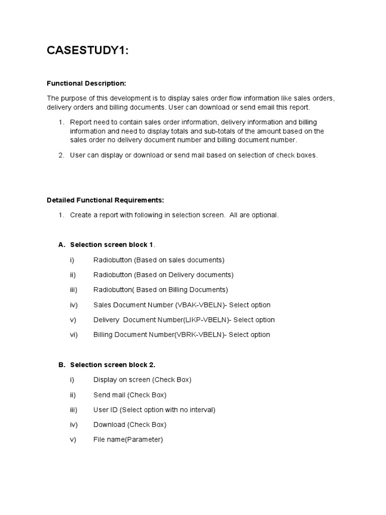 Sap Abap Sample Report Pdf Areas Of Computer Science Computer Engineering 