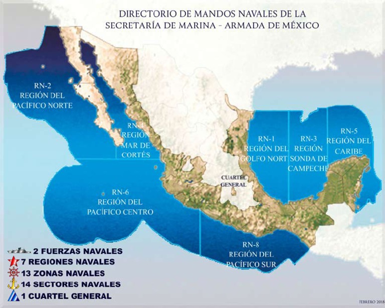 Mapa Regiones Navales | PDF