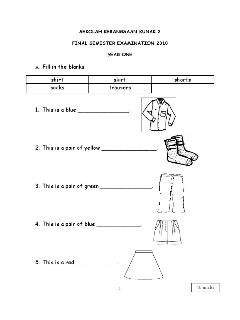 Year 1, Sem 2 Sample Exam Questions | PDF